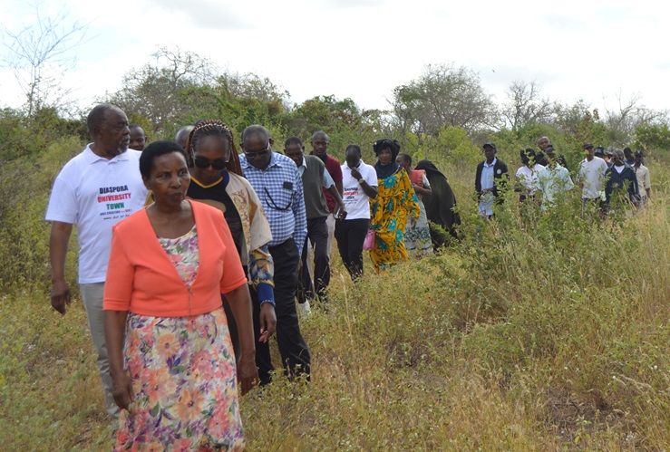Diaspora & Kenya Investors Visit their Diaspora University Town (DUT)